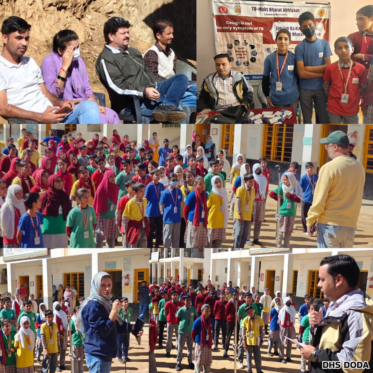 TB & Anti-Tobacco Camp at Haji Public School, Breswana