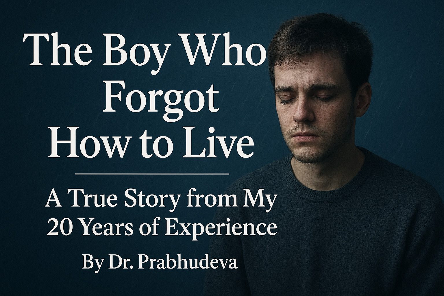 The Boy Who Forgot How to Live | Dr. Prabhudeva | TeachersPride